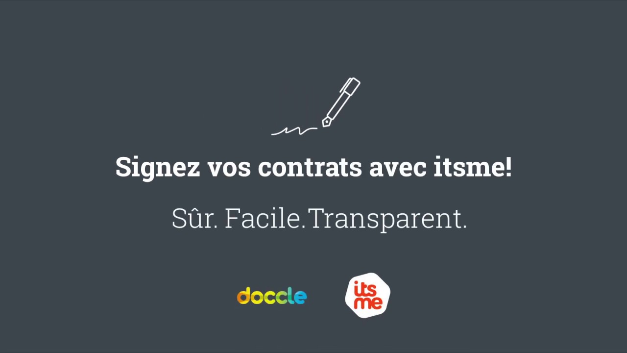 Signer avec itsme sur Doccle - YouTube
