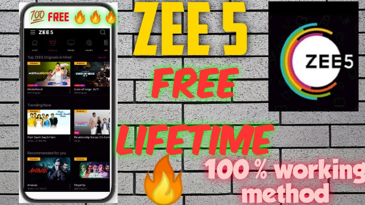 Zee 5 Free subscription 2020 🔥 100% working method 🔥🔥 No subscription ...