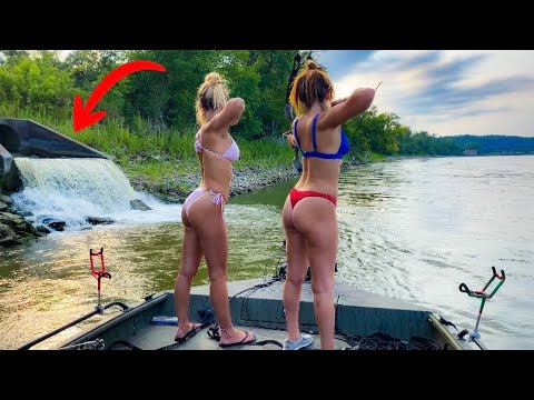 Bowfishing BIG River Culverts for GIANT Fish!!! (They were LOADED!!!)