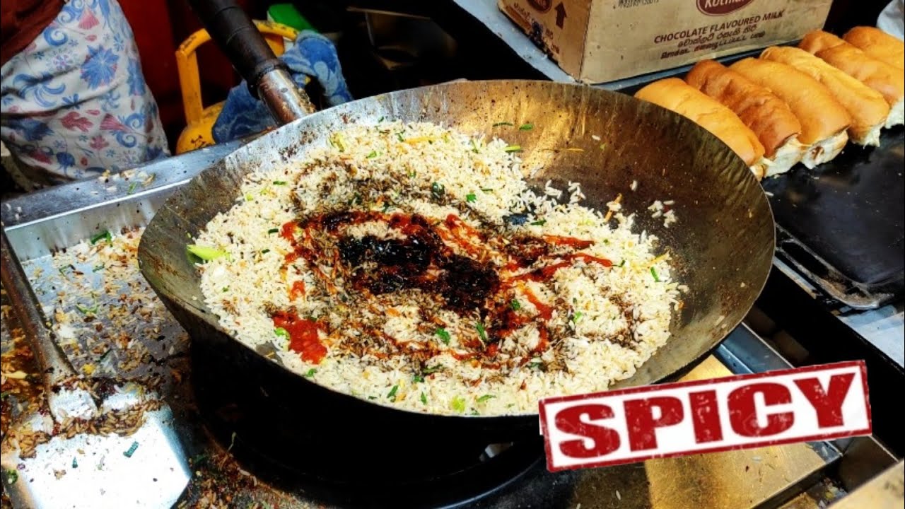 Instant Spicy Chicken Fried Rice | Street food | Sri Lanka - YouTube