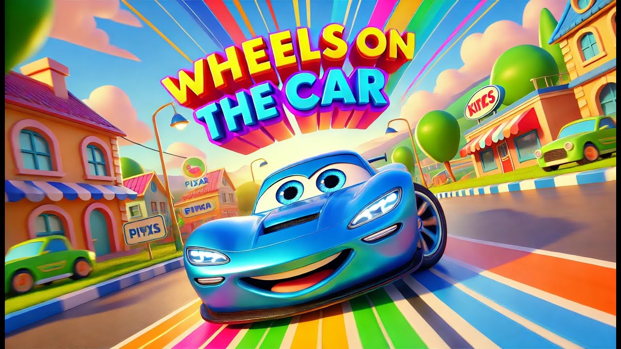 🚗🎶 Wheels on the Car Song | Fun Kids Song | Educational Nursery Rhymes ...