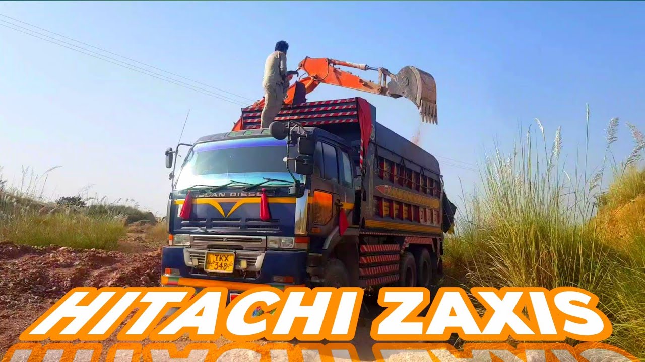 HITACHI ZAXIS EX125 Fast Loading Truck - YouTube
