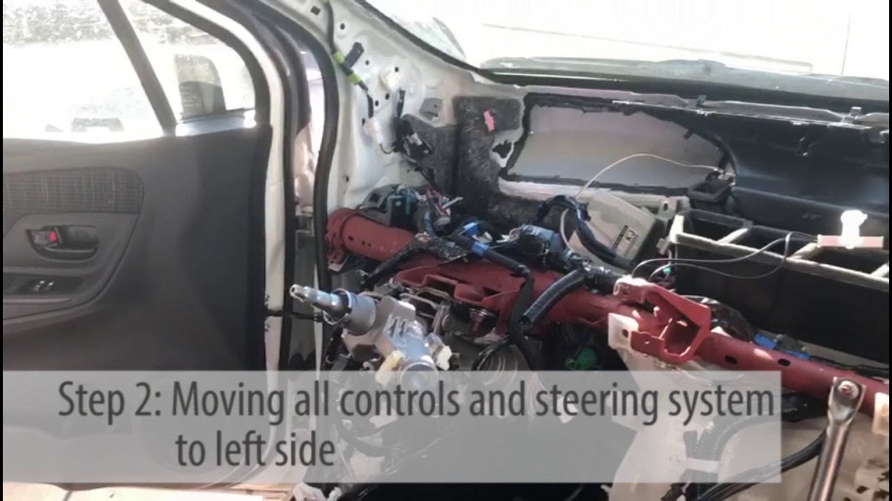Left steering conversion - YouTube