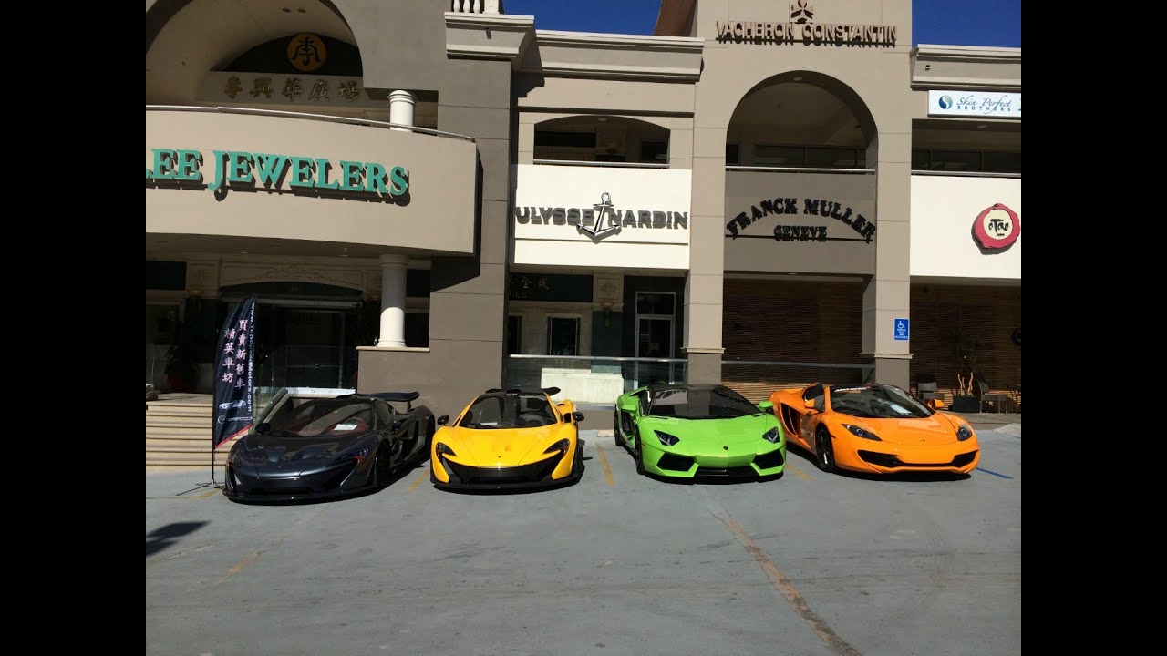 RPM Exotic Car Gathering 1/24/15 (Hing Wa Lee Plaza) - YouTube