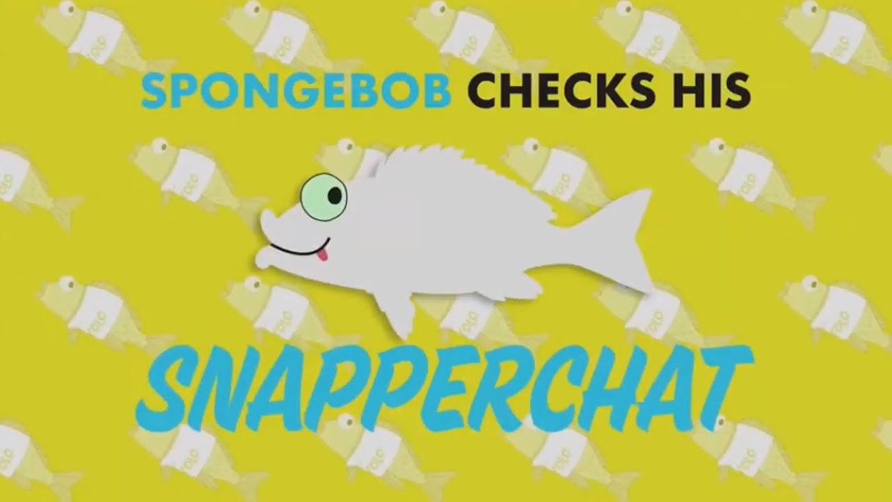 SpongeBob Checks His SnapperChat - YouTube