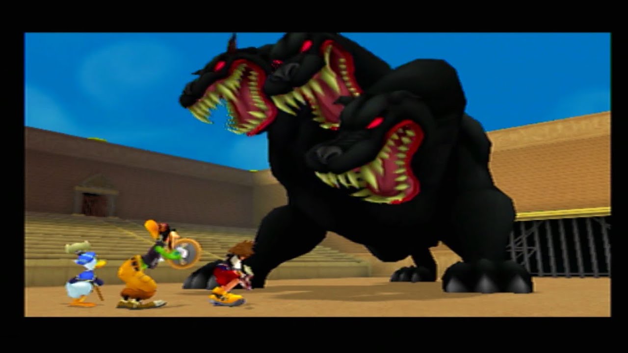 Kingdom Hearts - PS2 - Part 7 - Olympus Coliseum - Cloud Boss Fight ...