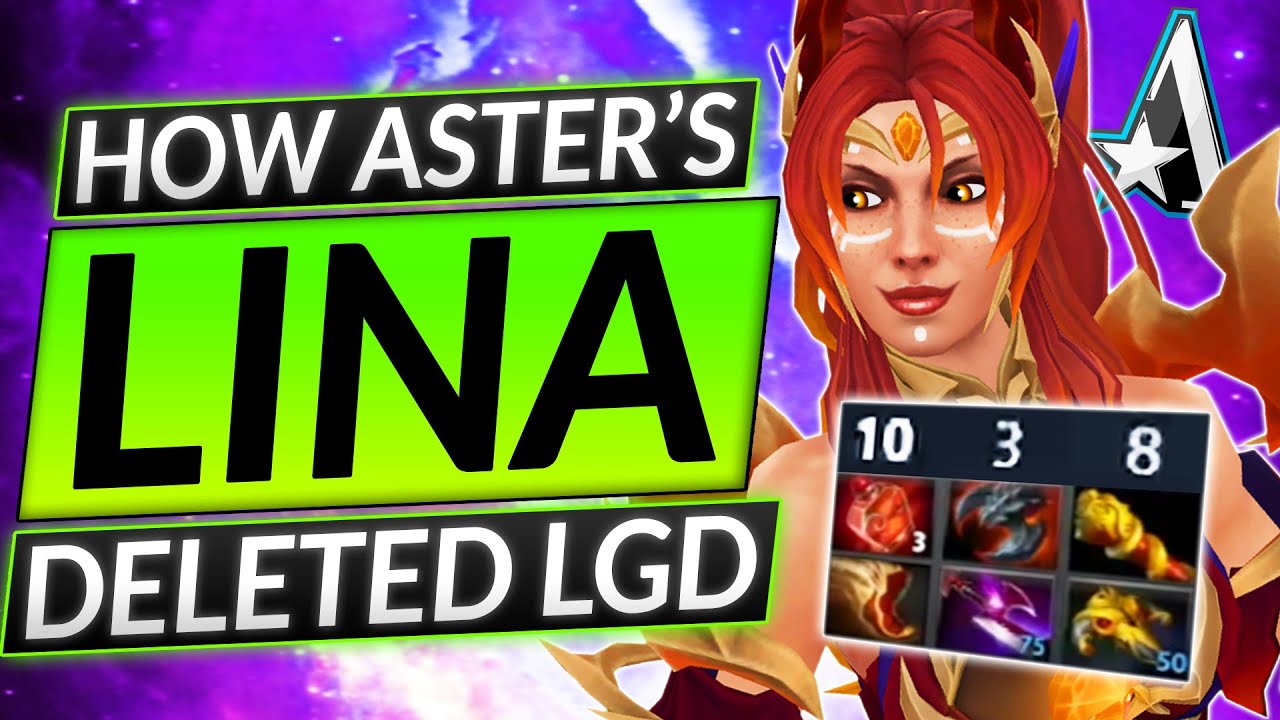 How TEAM ASTER DELETED PSG LGD - TI 2022 LINA DOMINATION - Dota 2 Guide - YouTube