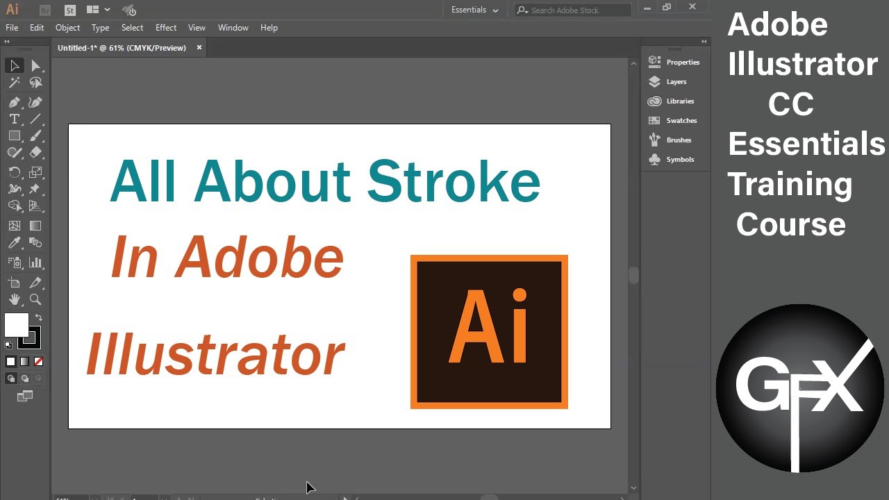 All about stroke in Adobe Illustrator class no 16 - YouTube