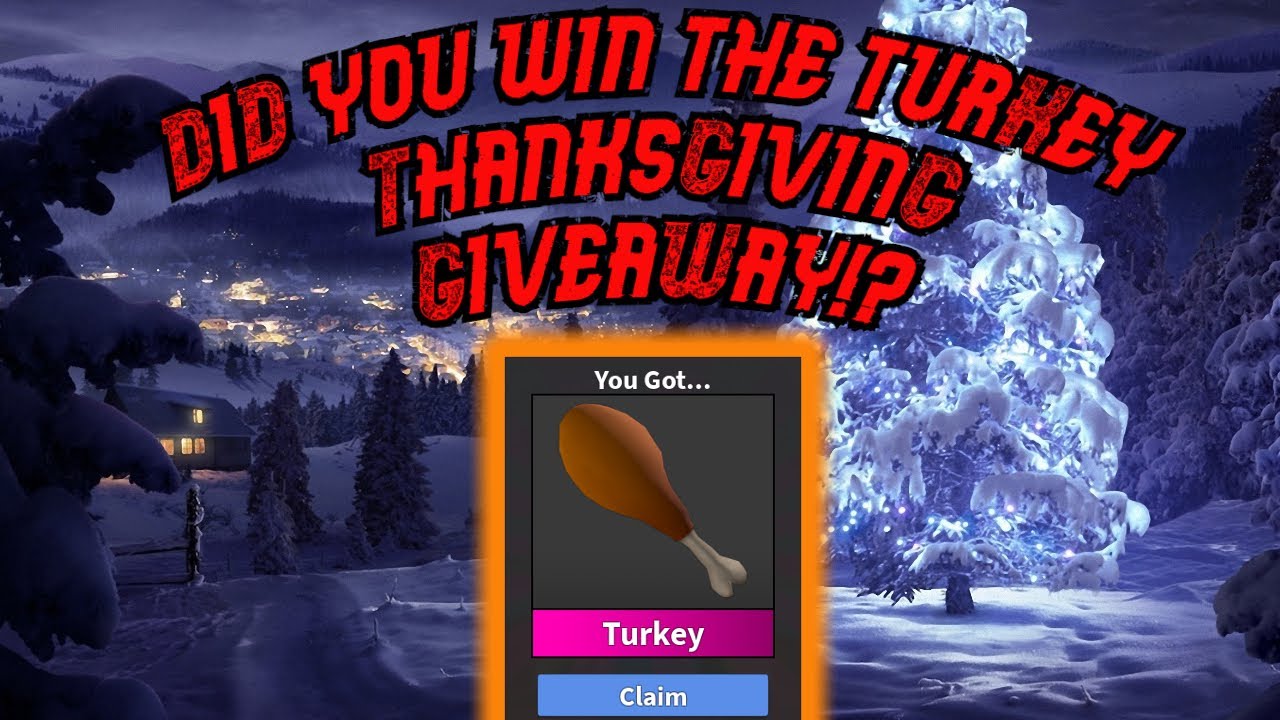 DID YOU WIN THIS FREE TURKEY LEG GODLY?! MM2 THANKSGIVING GIVEAWAY ...