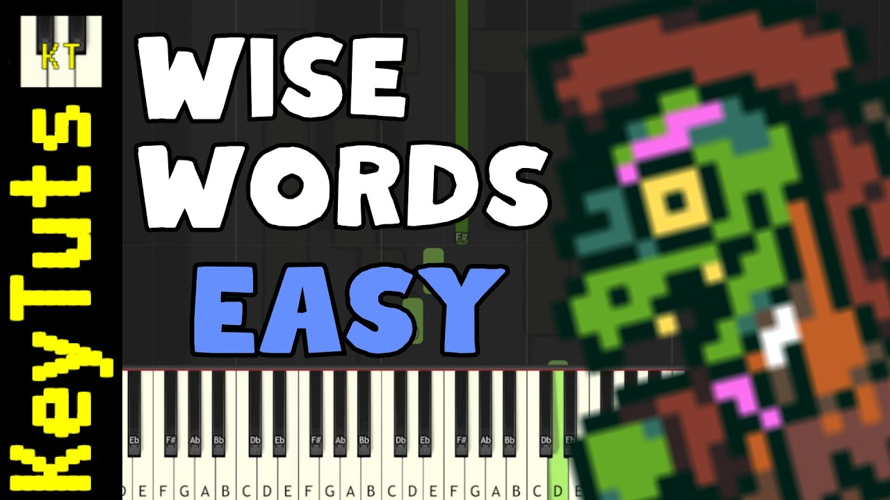 Wise Words [Deltarune Chapter 3+4] - Easy Mode [Piano Tutorial ...