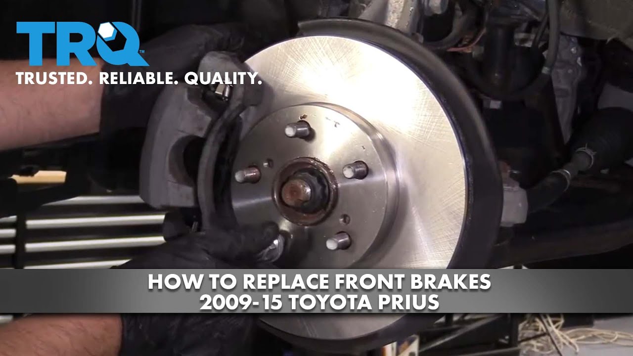 How To Replace Front Brakes 2009-15 Toyota Prius - YouTube