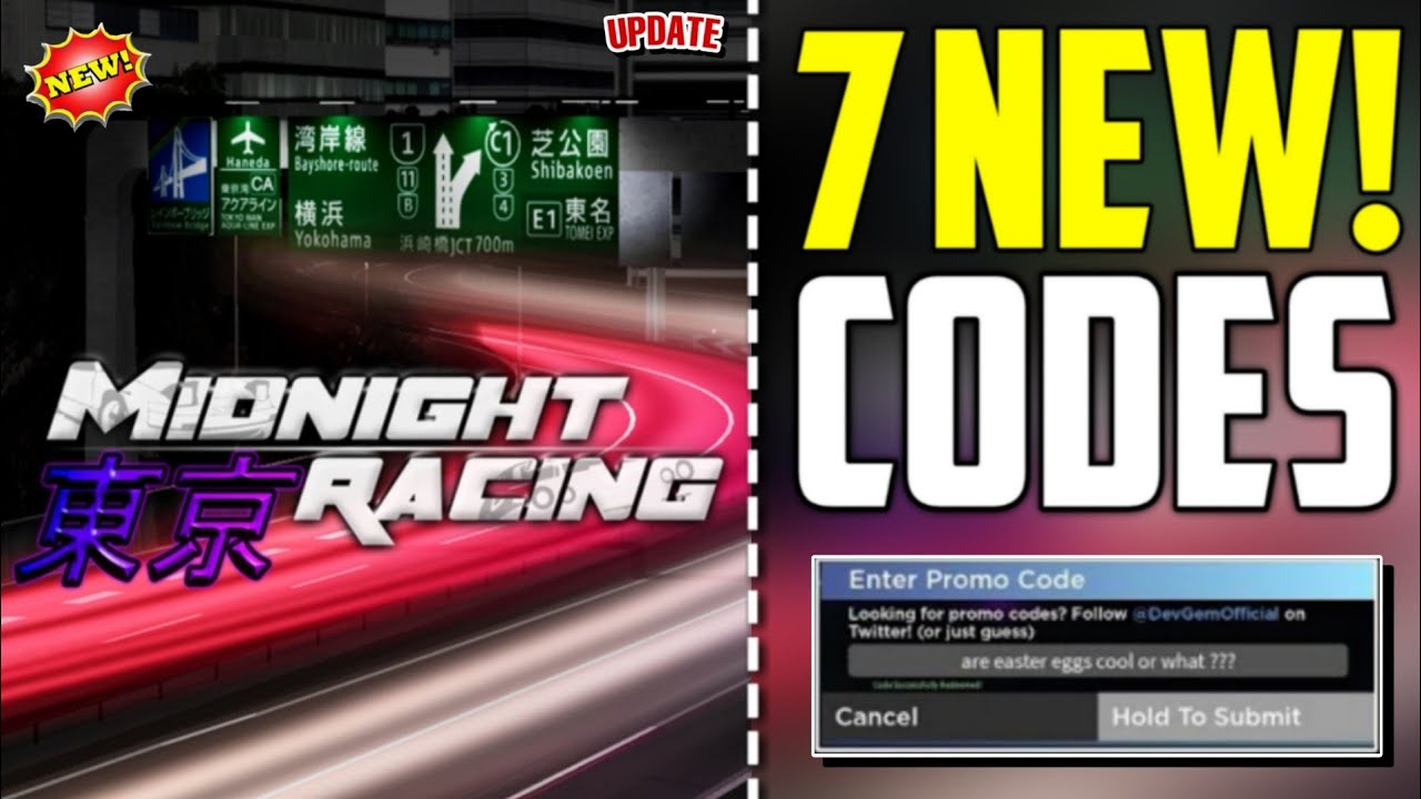 ⚠️DECEMBER!⚠️MIDNIGHT RACING TOKYO ROBLOX CODES 2024 - MIDNIGHT RACING ...