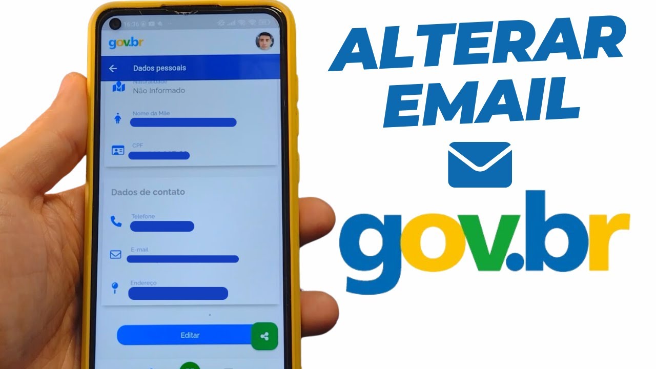 ALTERAR E-MAIL NO GOV.BR | PASSO A PASSO! - YouTube