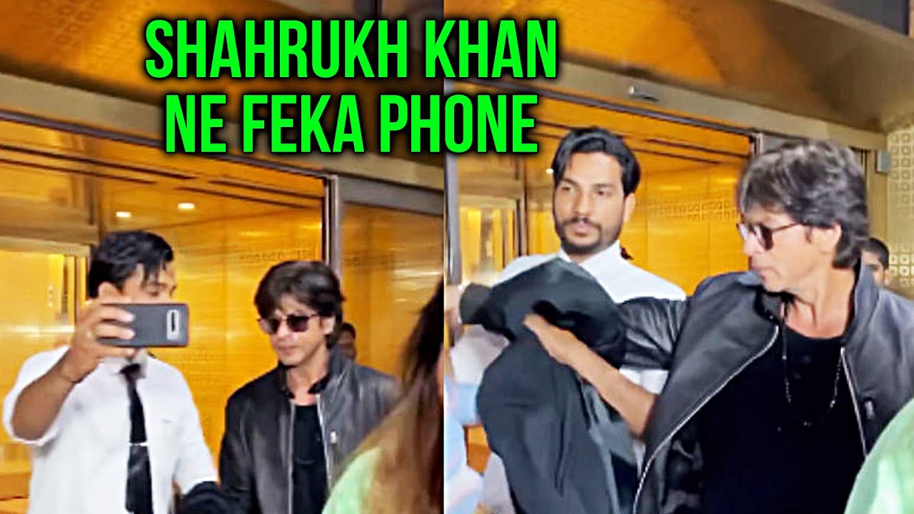Airport Par Shahrukh Khan Huye Ghussa, Feka Fan Ka Phone - Dekhiye ...