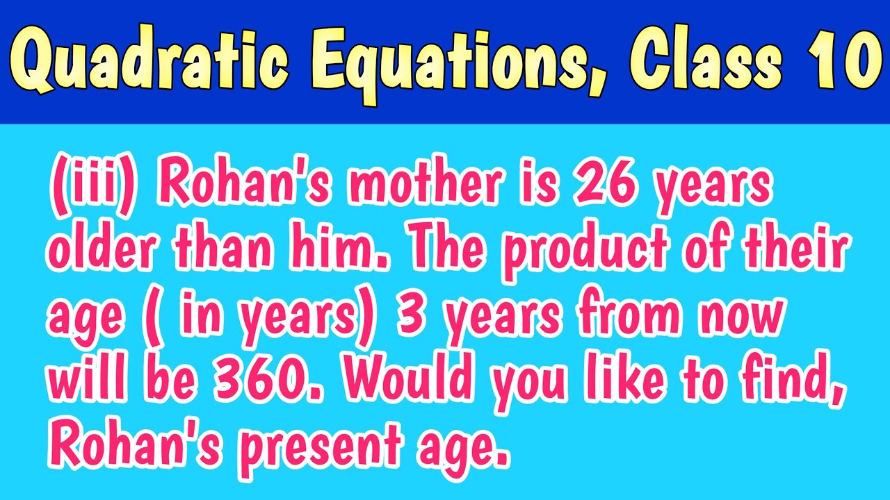 Quadratic Equations Class 10 NCERT Maths Book Solutions Exercise quadratic-equations-class-10-ncert-maths-book-solutions-exercise