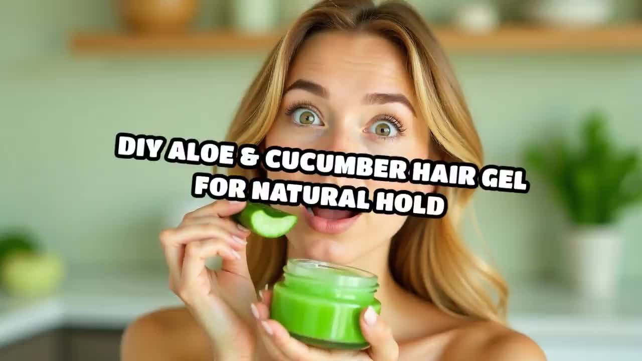 DIY Aloe & Cucumber Hair Gel for Natural Hold - YouTube