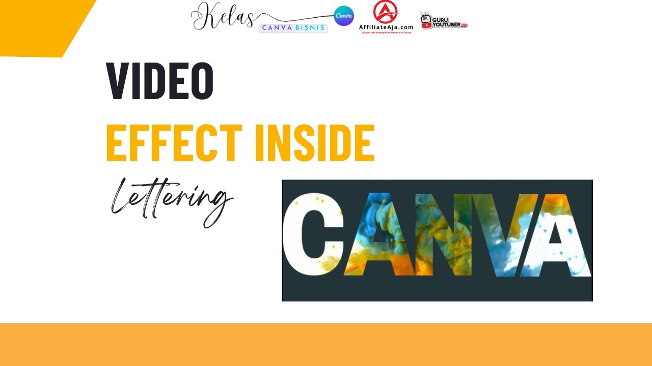 Video Effect Inside Lettering - YouTube