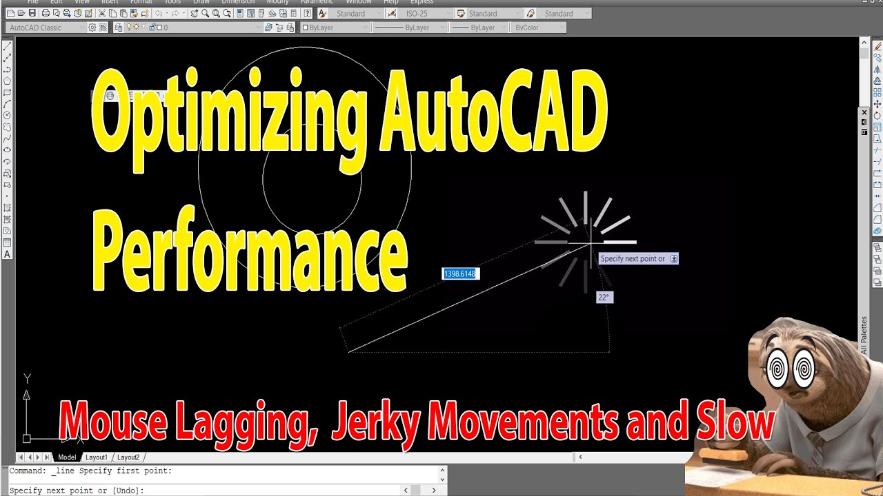 Bagaimana Cara Mengatasi Mouse lambat, lemot, pada AutoCAD - YouTube