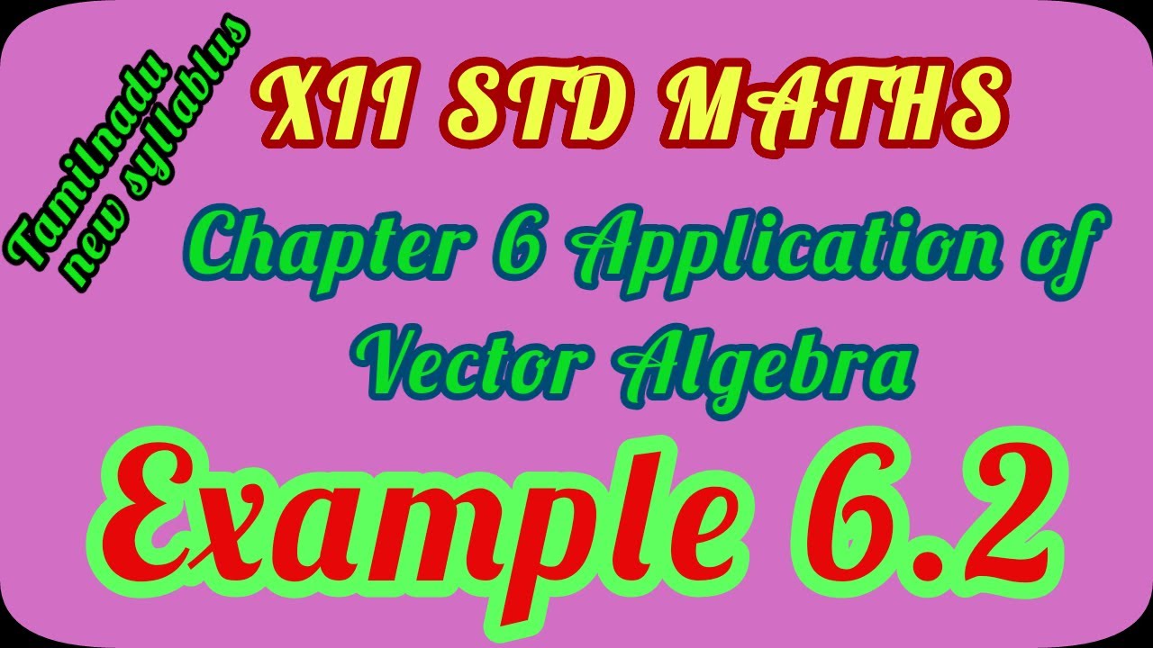 Class 12 Chapter 6 Example 6 2 - YouTube