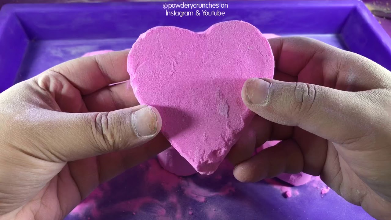 Baking Soda Colorful Crumbling Crushing Powdery ASMR satisfying - YouTube