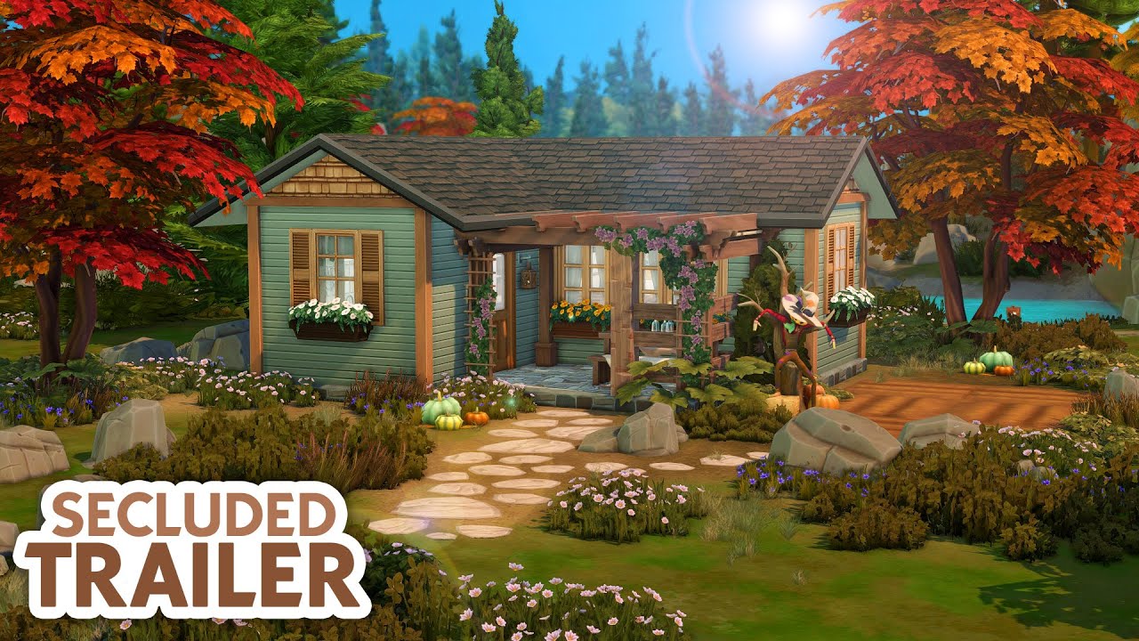 Secluded Fall Trailer 🍂 // The Sims 4 Speed Build - YouTube