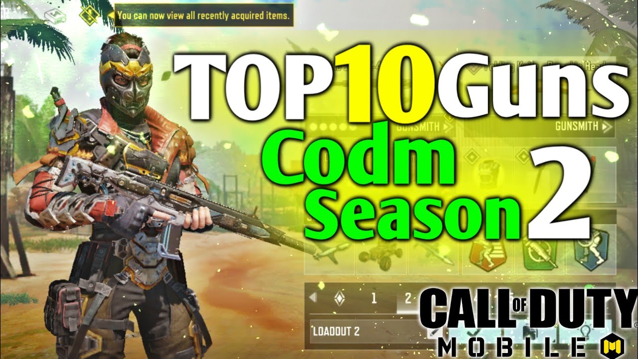 📌Top 10 Best Guns in CODM Season 2 2023 | Gunsmith + Class Setup | Cod ...