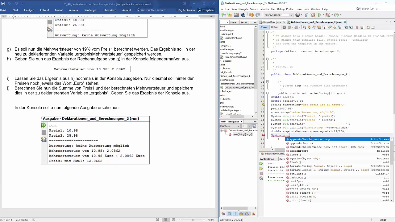 Java 11: Berechnungen in Java - Teil 2 - YouTube