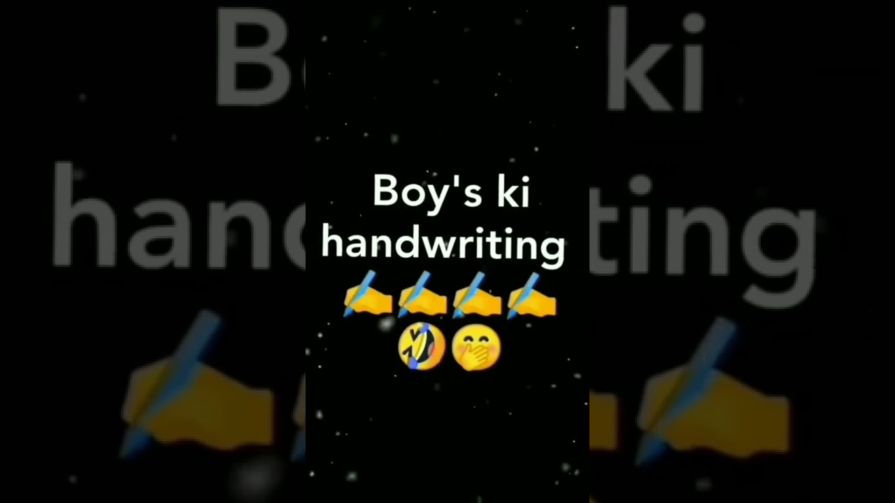 Boys Vs Girls Handwriting #shorts - YouTube