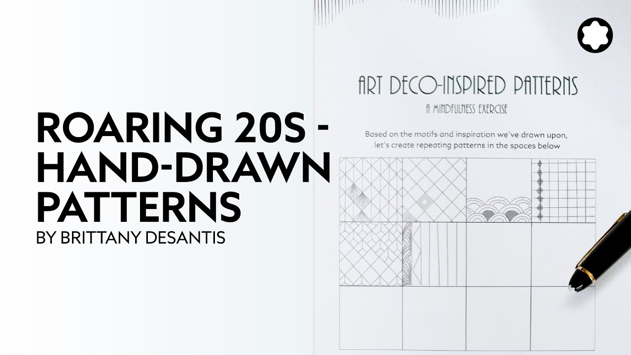 Roaring 20s - Hand-drawn Patterns by Brittany DeSantis - YouTube