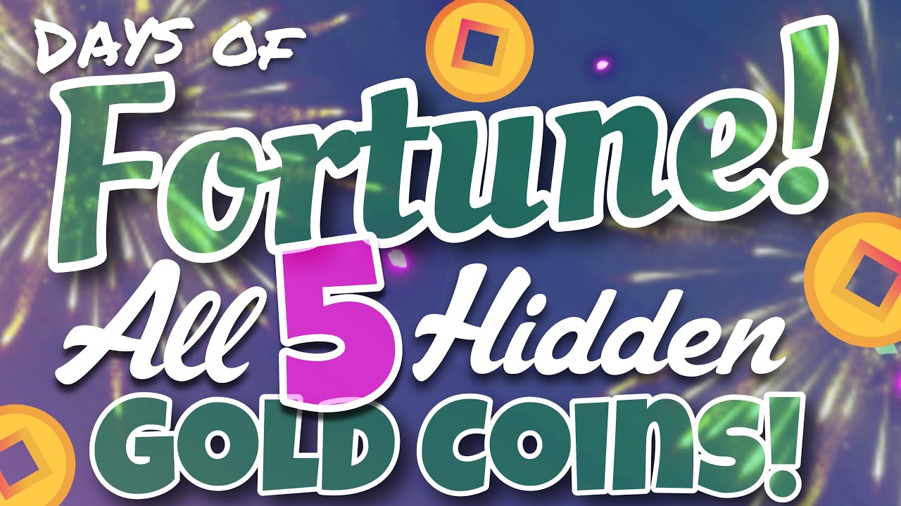 All 5 Hidden Gold Coin Event Currency - Days of Fortune Sky Children of ...