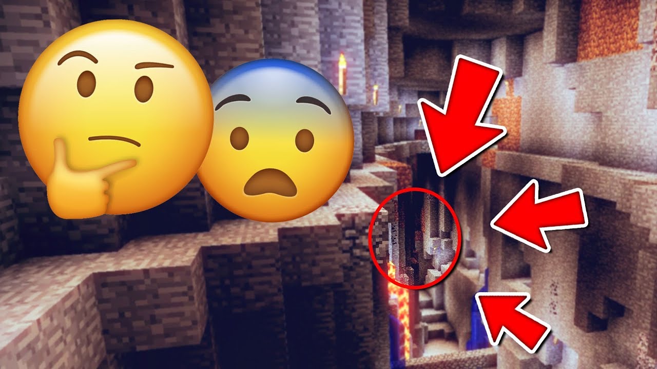 This Minecraft ravine was removed by Mojang.. (SCARY) - YouTube
