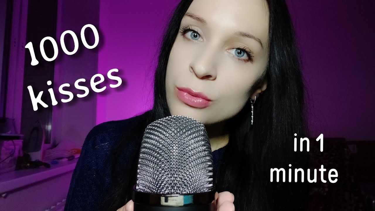Asmr 1000 kisses in 1 minute - YouTube