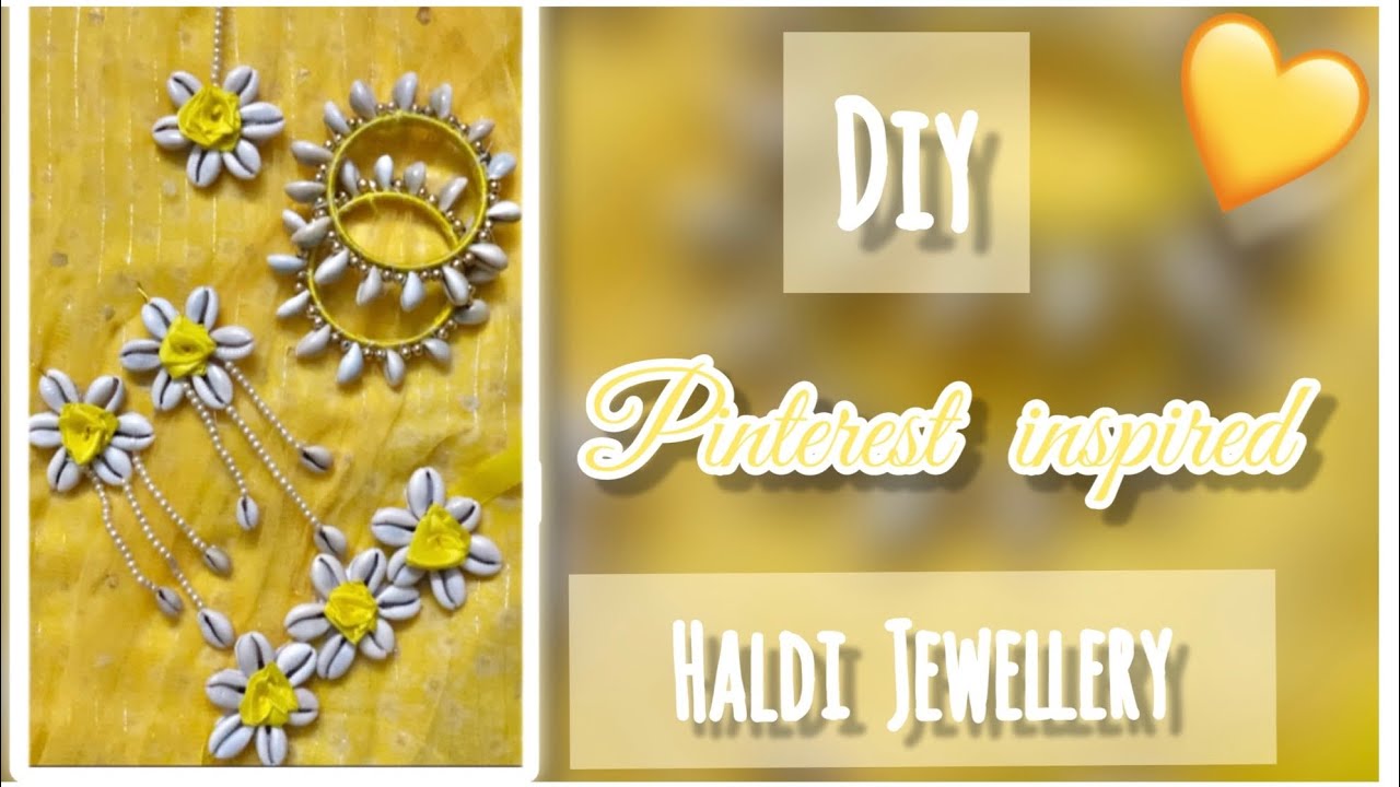 How i made this viral shell jewellery for haldi💛🌼 - YouTube
