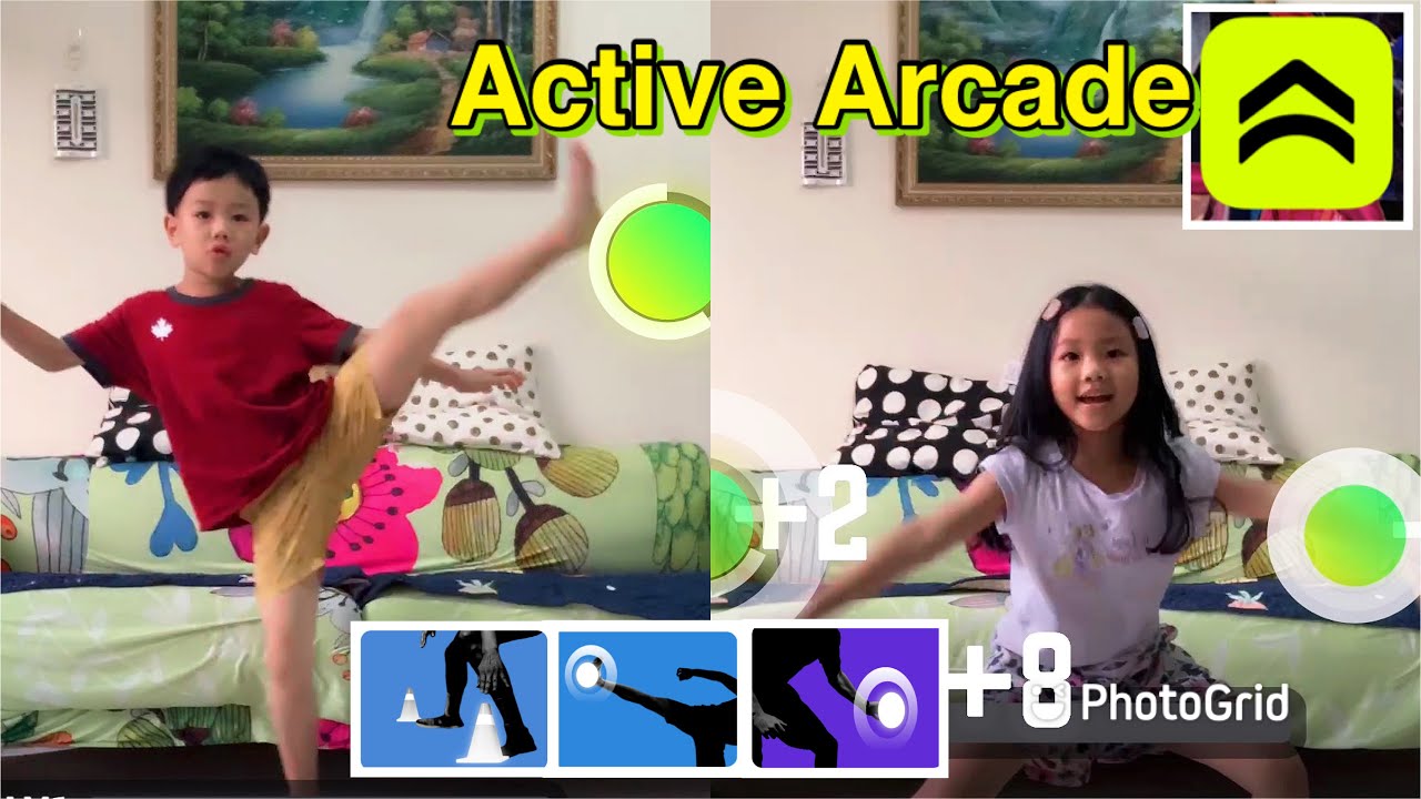 【Active Arcade】免費好玩運動APP 居家體感遊戲 part1【滾哥滾妹的遊樂世界】 - YouTube
