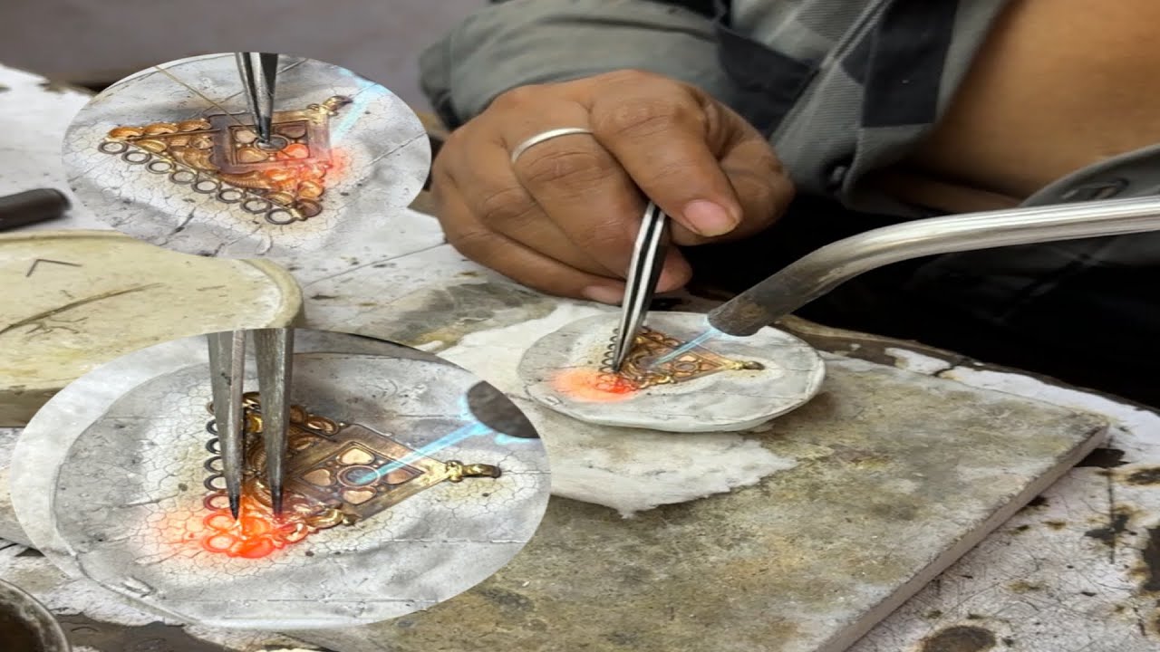 How to make gold jewellery 100% hallmark making process - YouTube