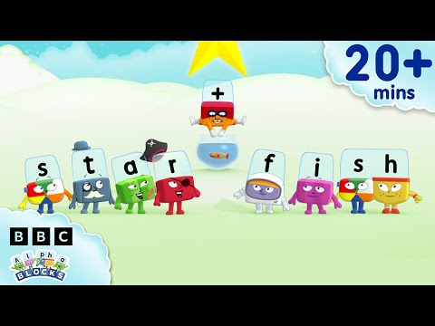 Compound Words with Plusman ✏️➕ | Learn to Read and Spell for Kids | Alphablocks