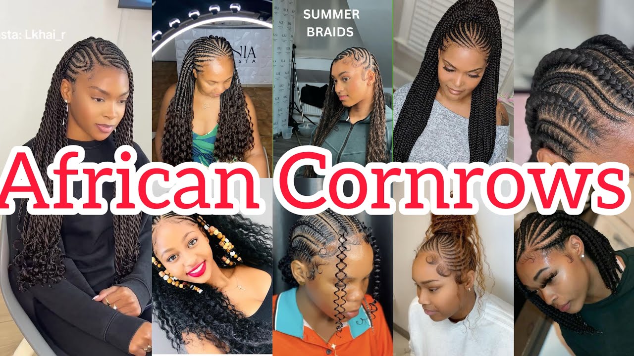 ‼️100+ New Beautiful African Cornrows Hairstyles Ideas For Summer🔥2025 ...