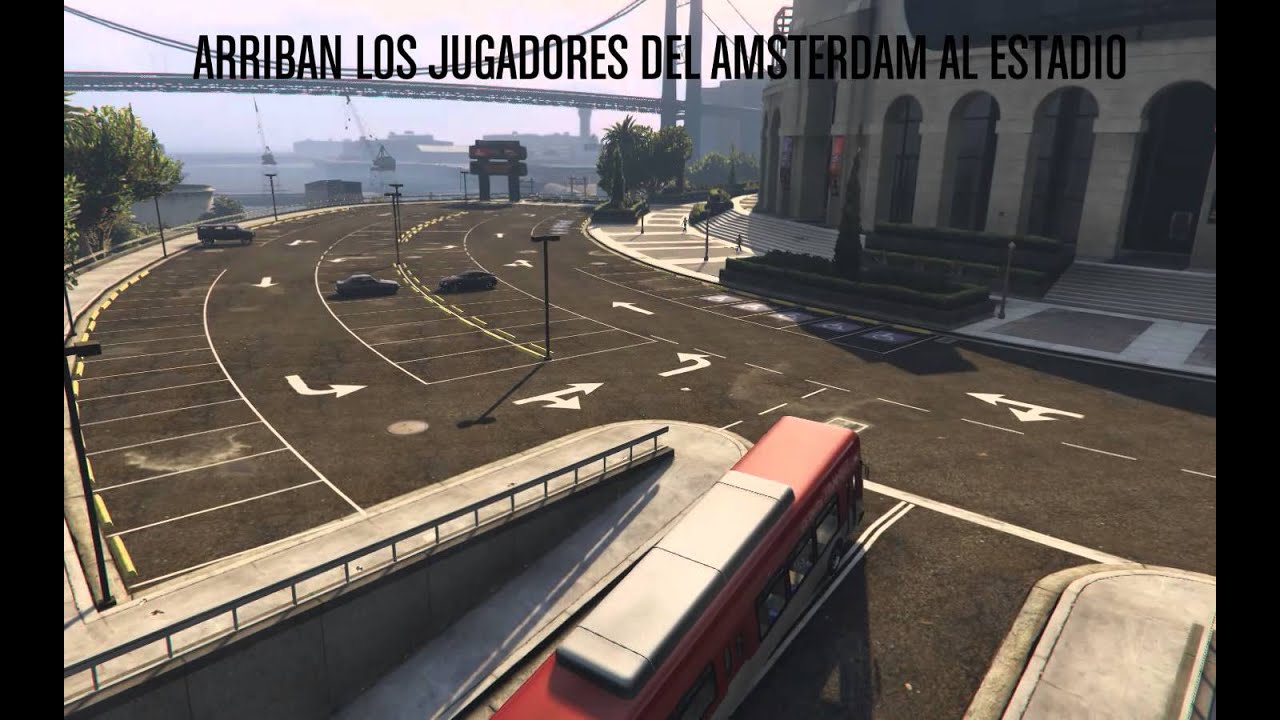 GTA V | ARRIBO AL ESTADIO DEL CA AMSTERDAM - YouTube