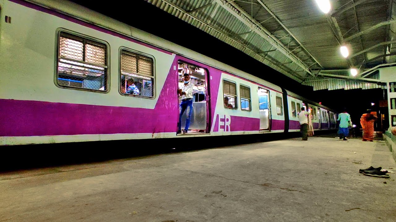 Day vs Nigh Empty vs Crowded Local Train Skipping Railway Station ...