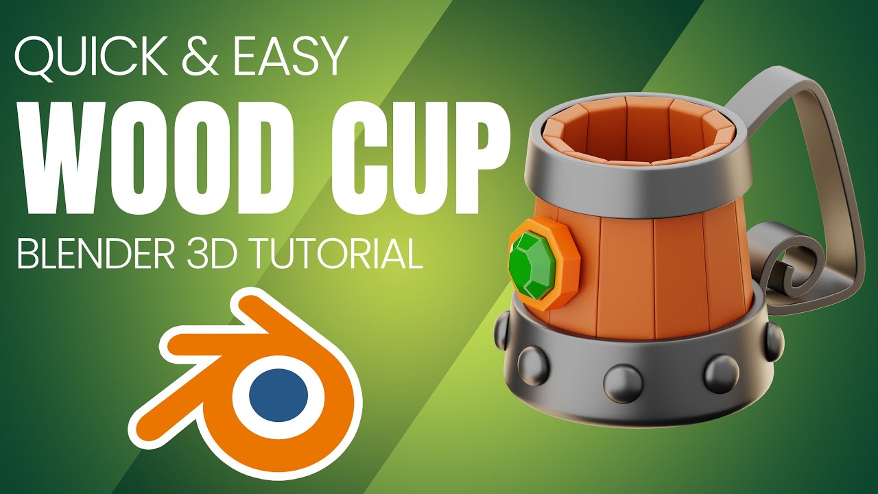 Blender 3D Wood Cup Modeling Tutorial - Quick and Easy - Blender 3D Tutorial - YouTube