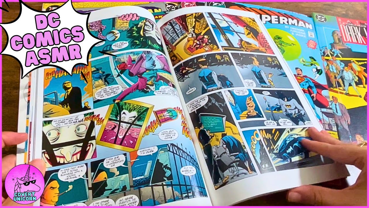 ASMR Flipping Through Batman Comic Books | Covert Unicorn - YouTube
