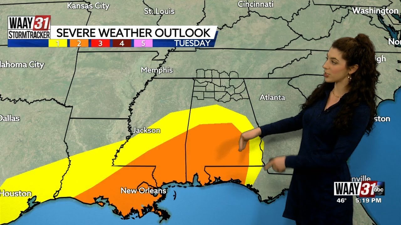 Tuesday storm forecast - YouTube