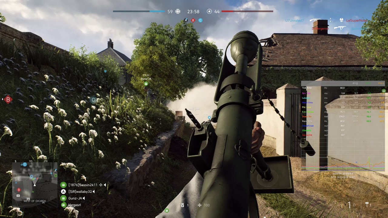 Network Performance Graph - Battlefield V 2018 - YouTube