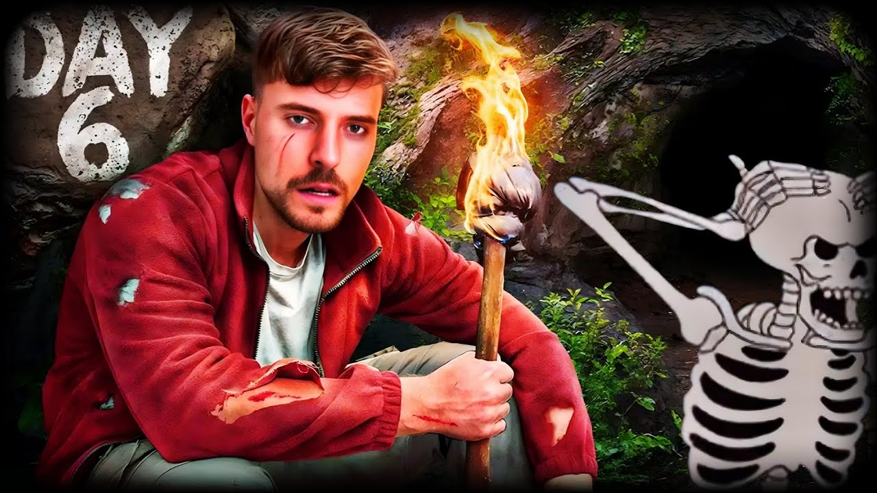 Mr Beast 7 days Stranded In A Cave#mrbeast - YouTube