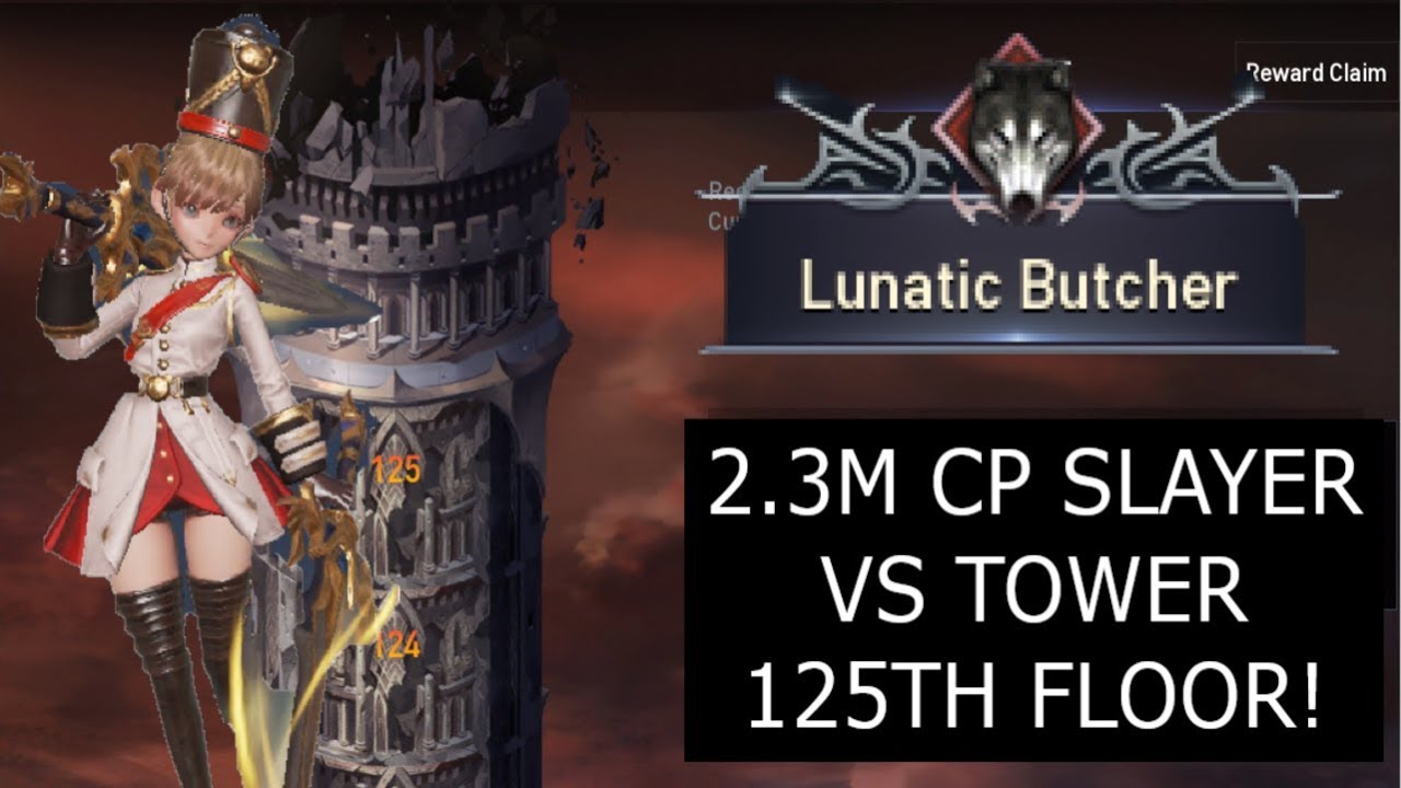 Lineage 2 Revolution 2.3M CP SLAYER VS TOWER 125TH FLOOR: LUNATIC ...