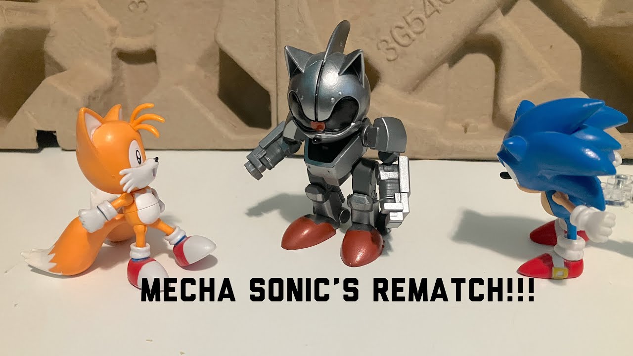 Sonic & Tails VS Mecha Sonic! (Stop Motion Animation) - YouTube