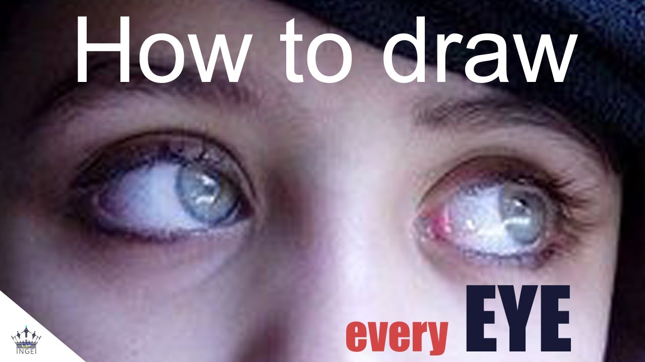 How to Draw Hyper Realistic Eyes - super easy Steps - YouTube