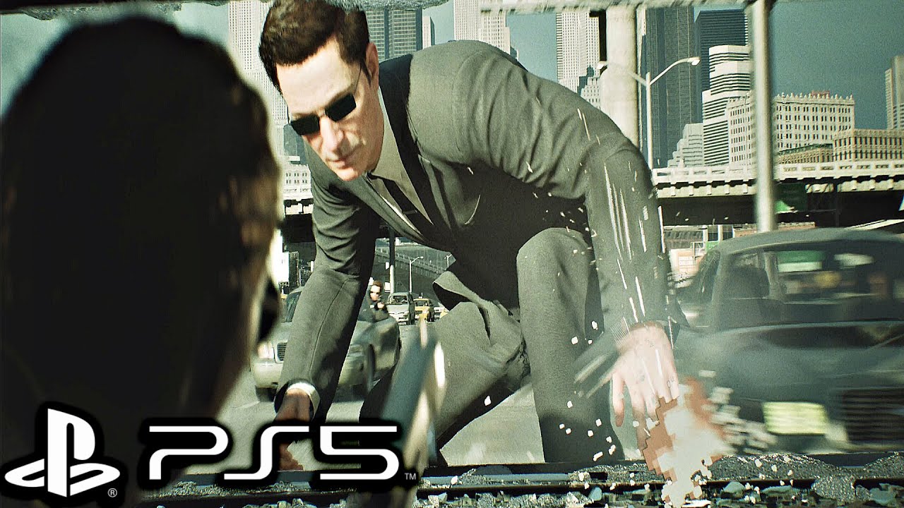 THE MATRIX AWAKENS Highway Chase Scene (PS5 4K 60FPS) - YouTube