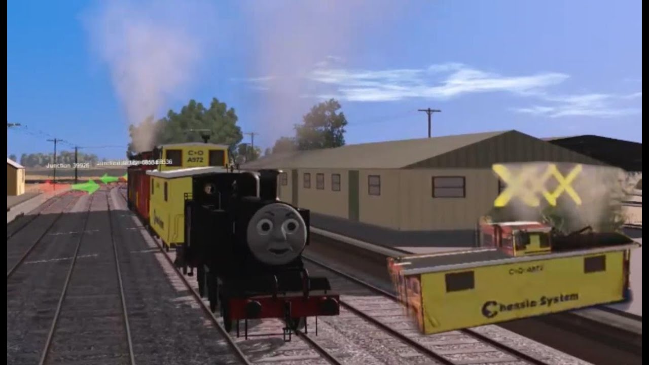 TRAINZ RAILROAD SIMULATOR - SHORT RIDE CRASHED! -BAIRNSDALE TO ORBOST ...