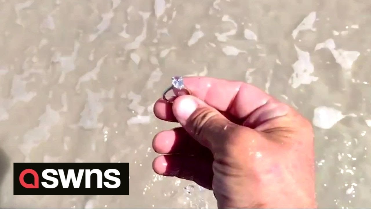 Metal detectorist finds $40,000 diamond ring buried on Florida beach ...